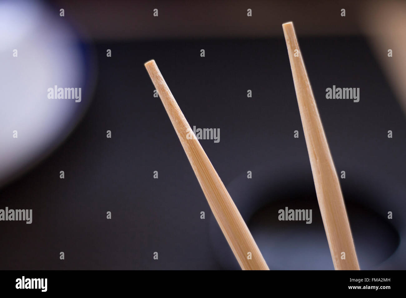 Traditional Japanese wooden oriental chopsticks used to eat Asian and ...