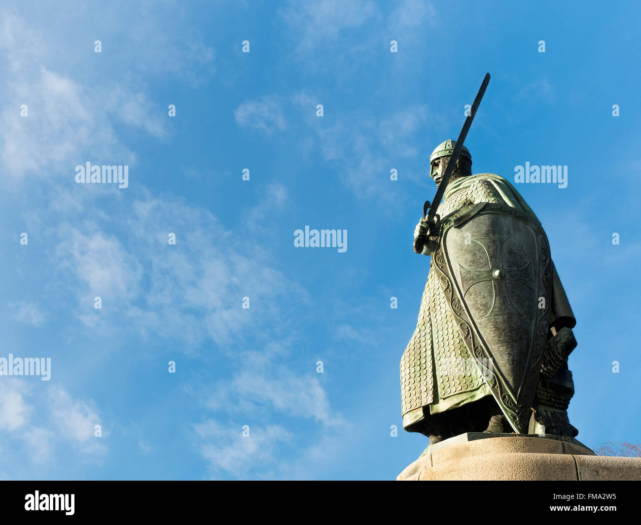Afonso Henriques statue, first king of Portugal, Guimaraes Stock Photo ...