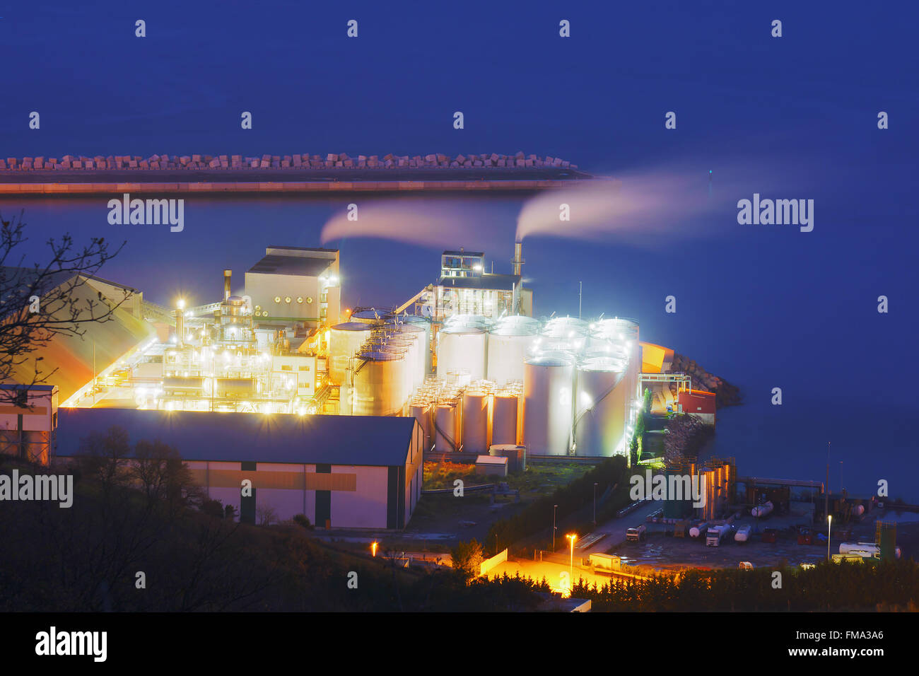 industrial factory near the sea Stock Photo - Alamy
