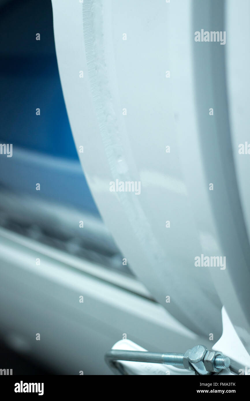 Hyperbaric oxygen therapy HBOT chamber tank in medical hospital clinic ...