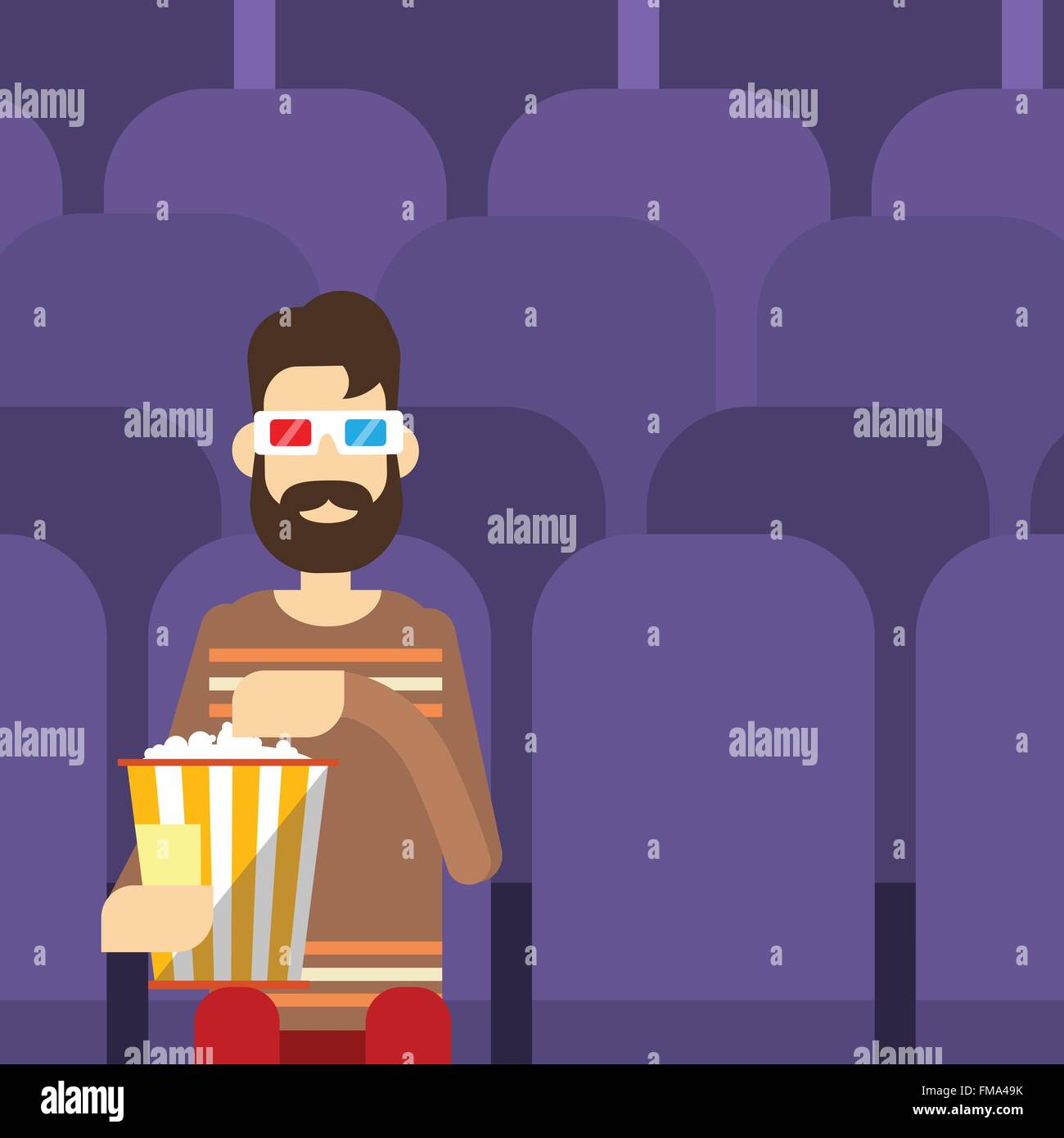 Teenager movie hall Stock Vector Images - Alamy