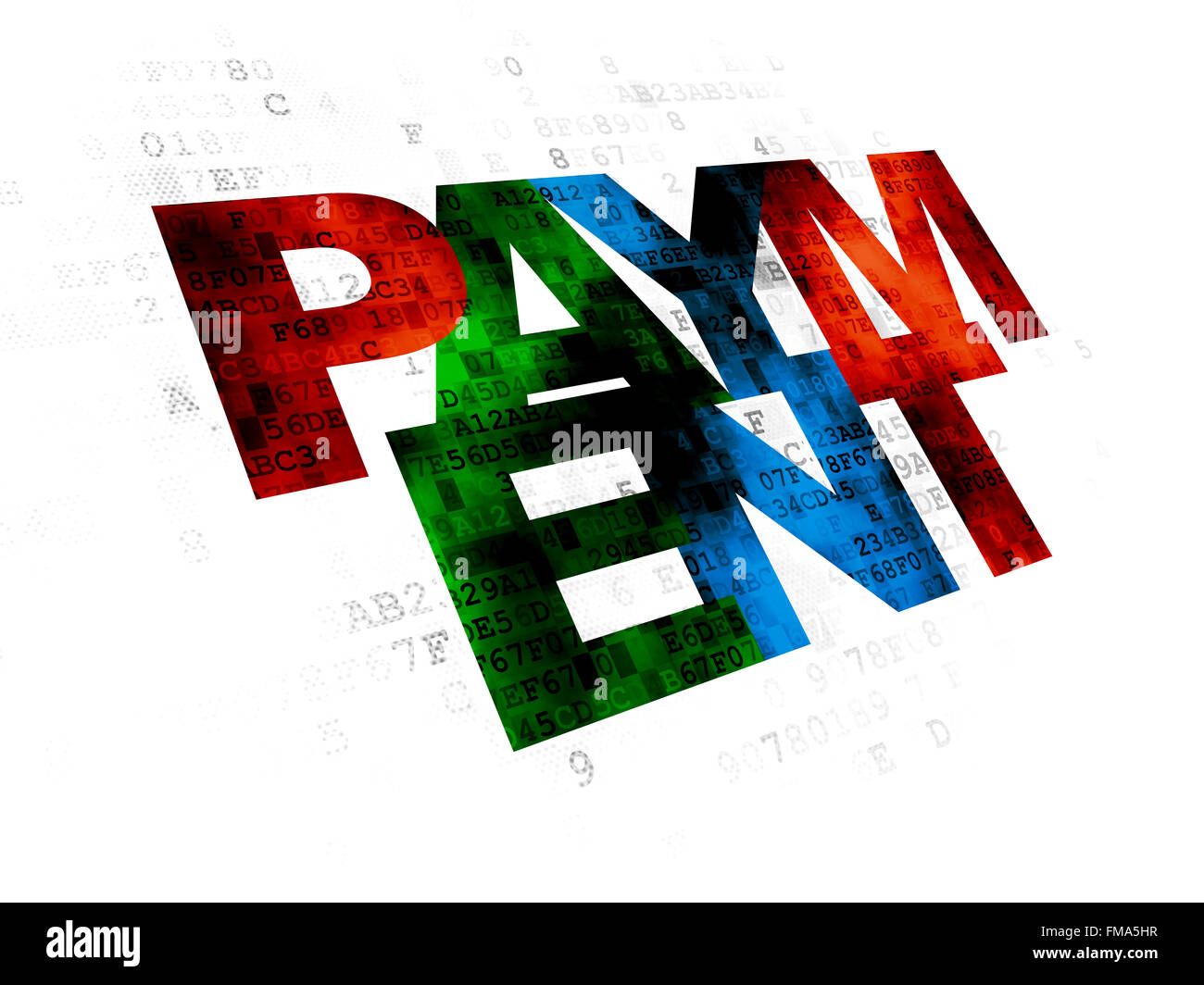Currency concept: Payment on Digital background Stock Photo - Alamy