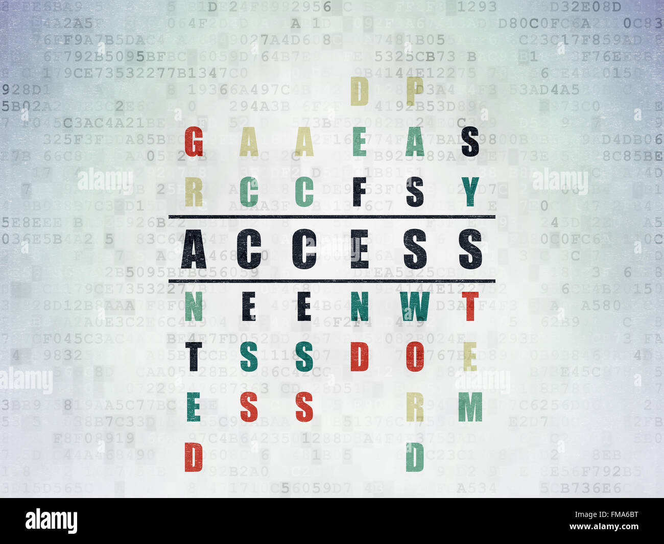 Privacy concept: Access in Crossword Puzzle Stock Photo - Alamy