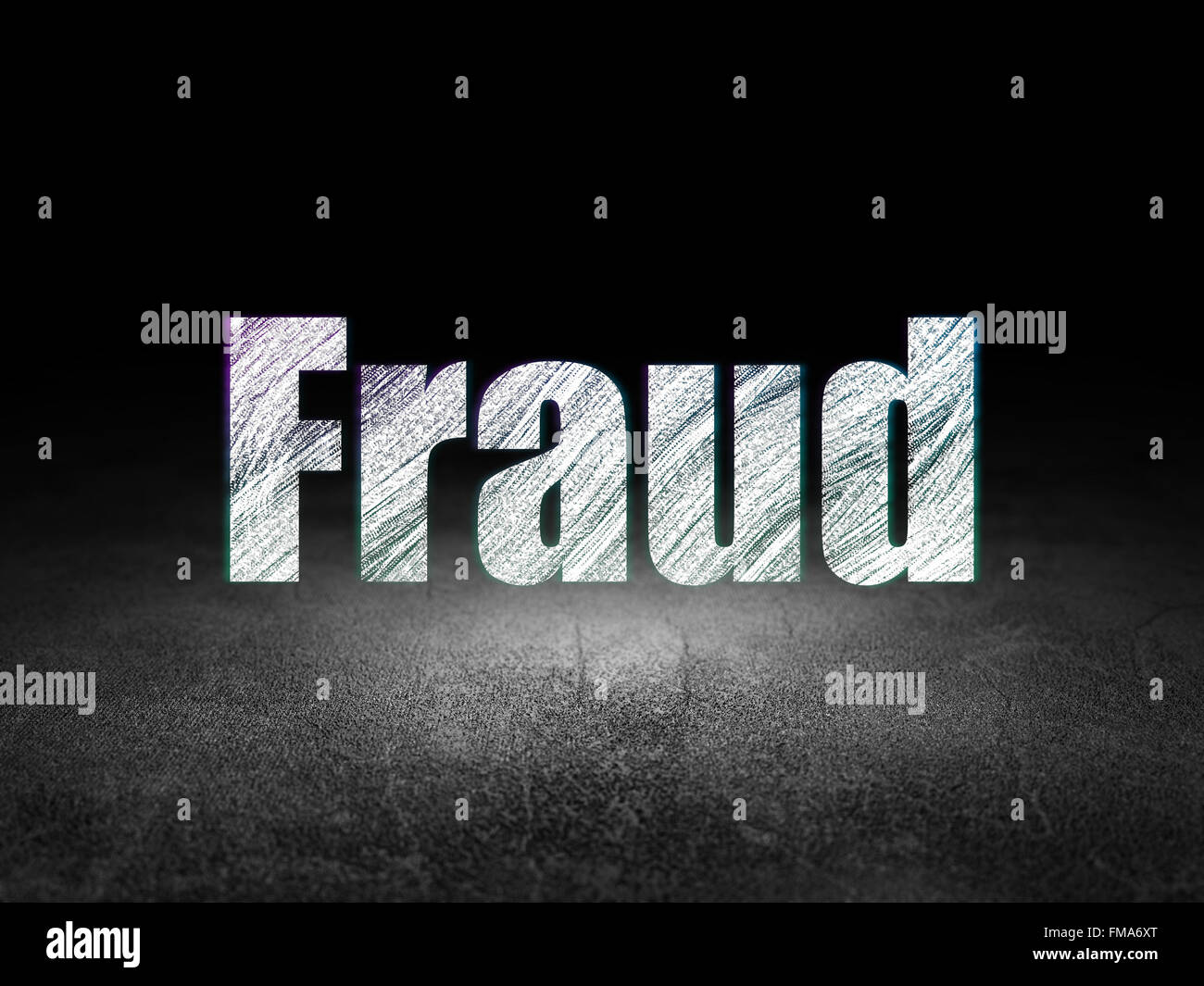 Security concept: Fraud in grunge dark room Stock Photo - Alamy