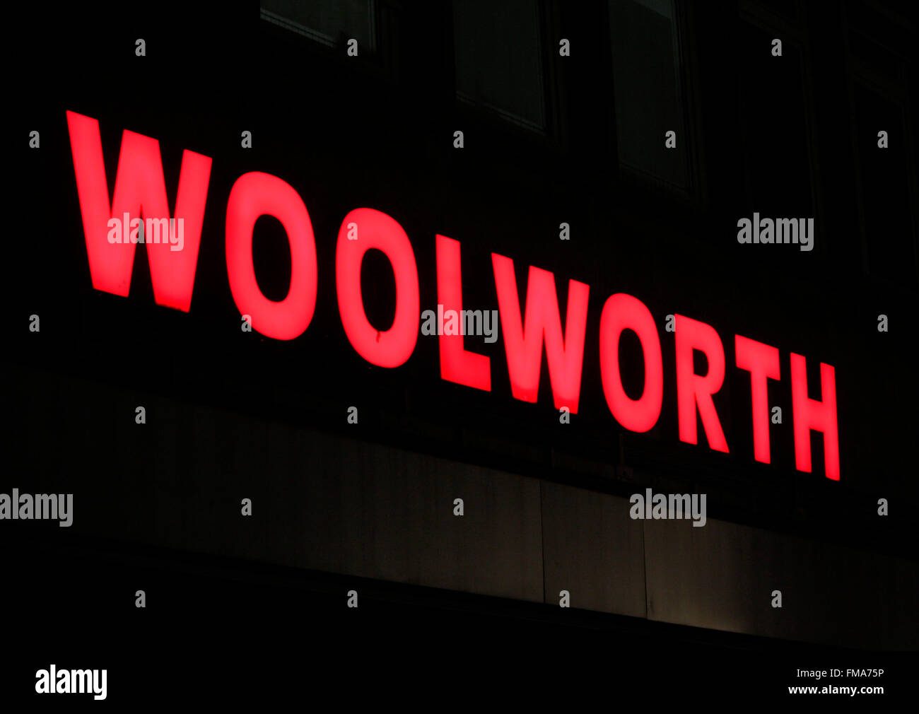 Woolworth logo hi-res stock photography and images - Alamy