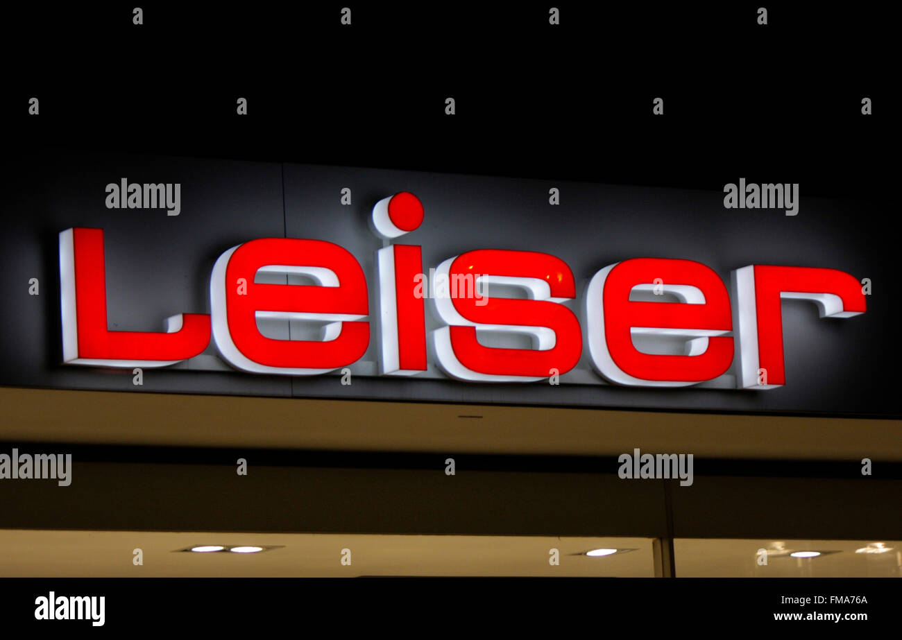 Leiser sign hi-res stock photography and images - Alamy