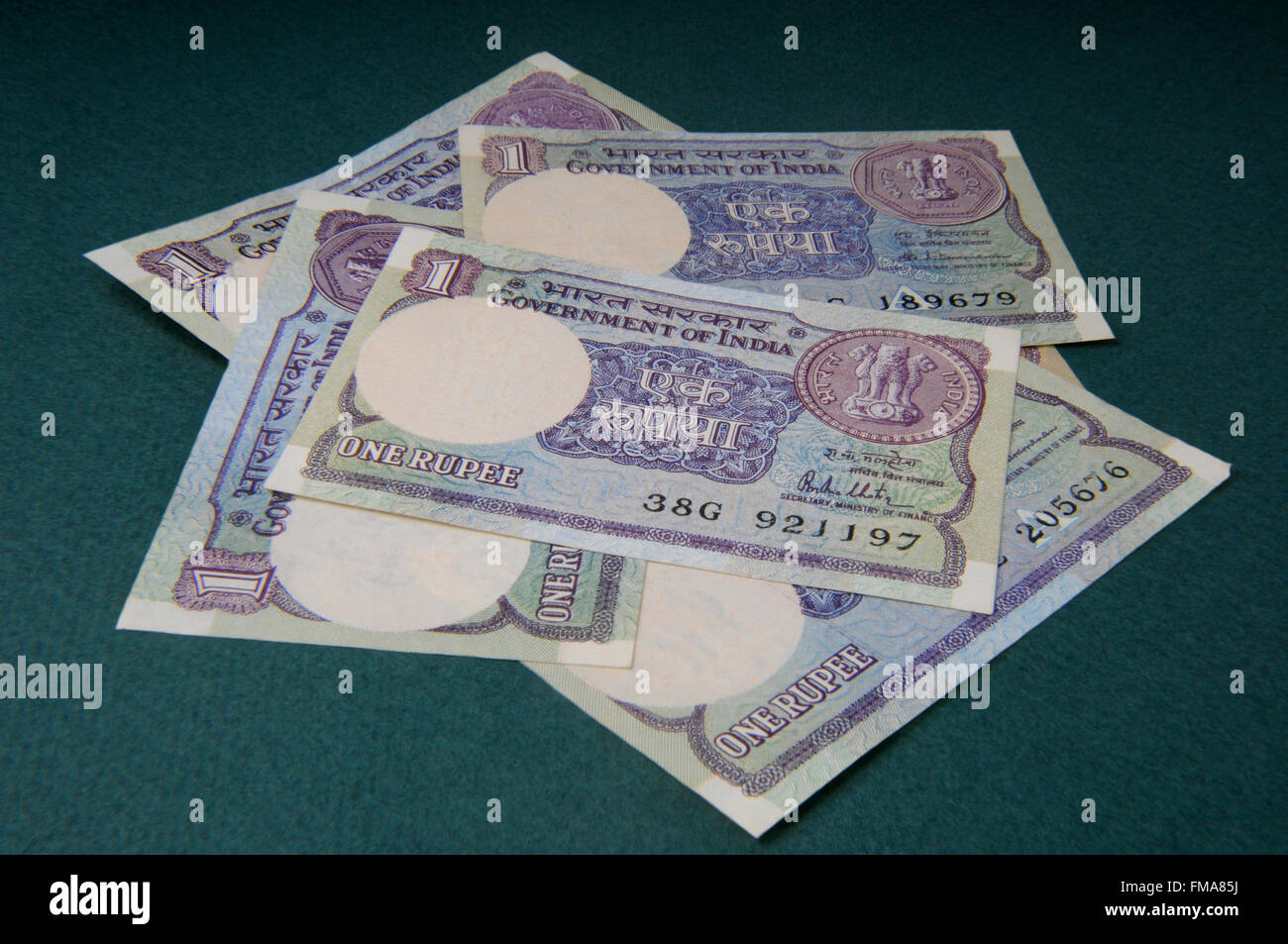 A one rupee notes(Indian Currency Stock Photo - Alamy