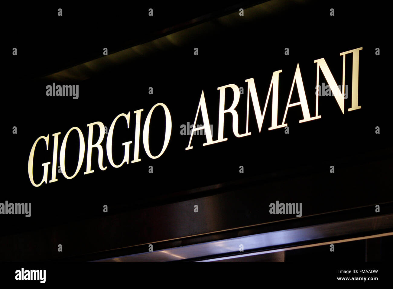 Logo giorgio armani hi-res stock photography and images - Alamy