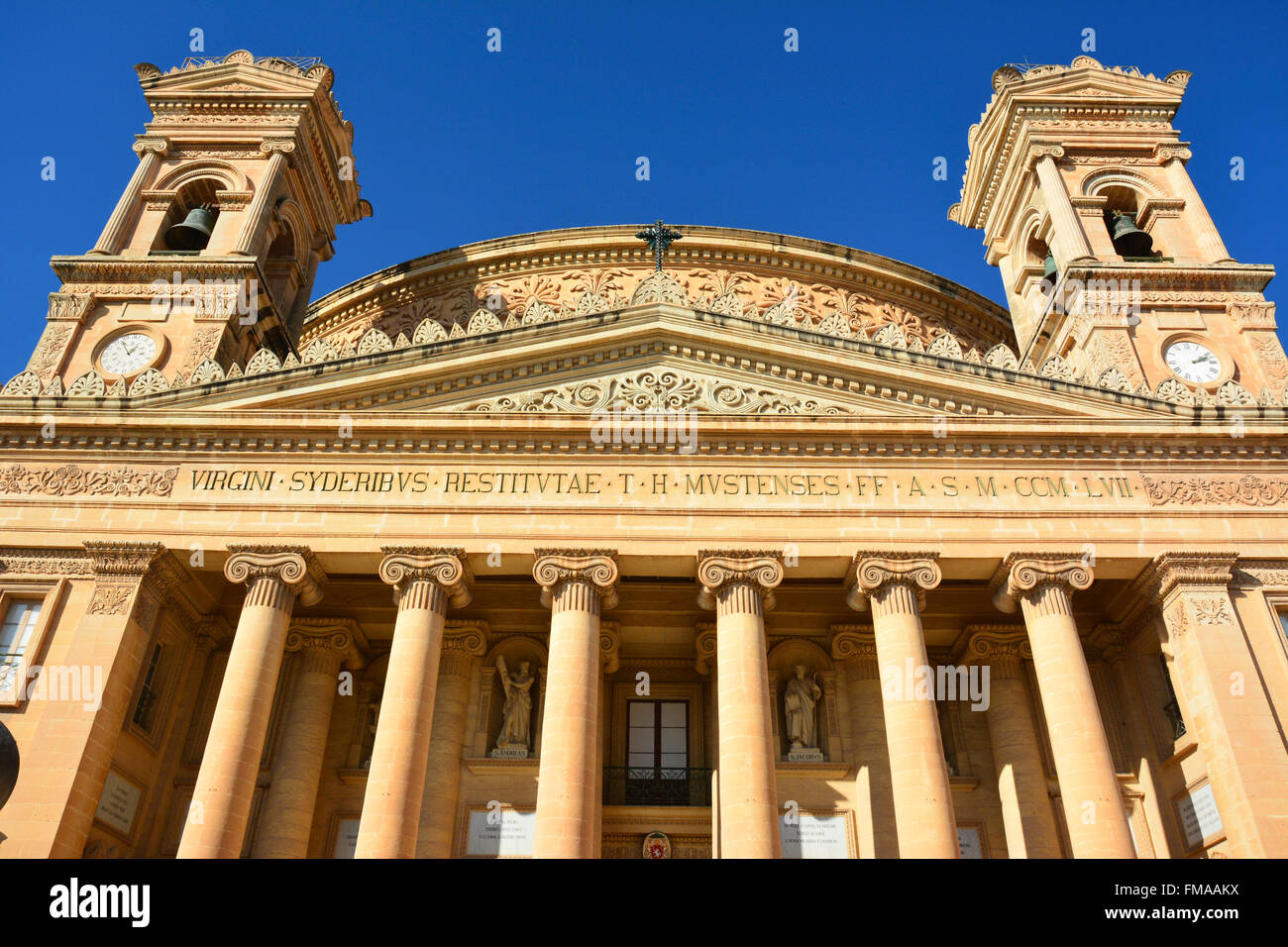 The Parish Church of Santa Maria in Mosta, Malta Stock Photo - Alamy