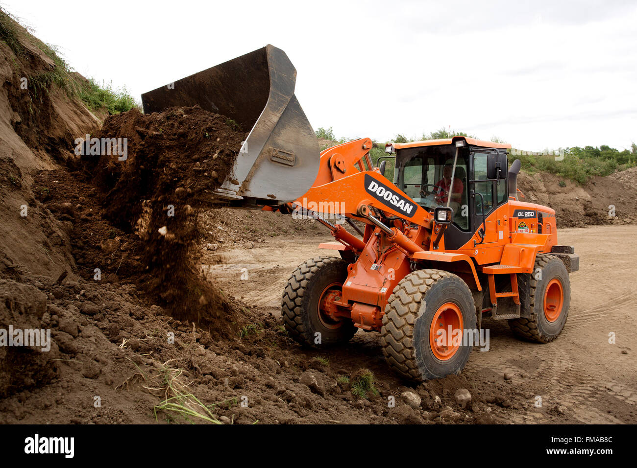 Front loader truck hi-res stock photography and images - Alamy