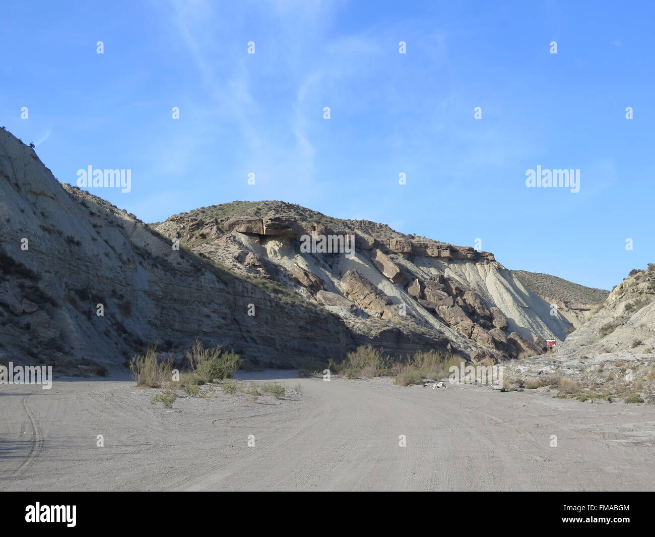 Rocks in Tabernas desert in Almeria Province Andalucia Spain Stock ...