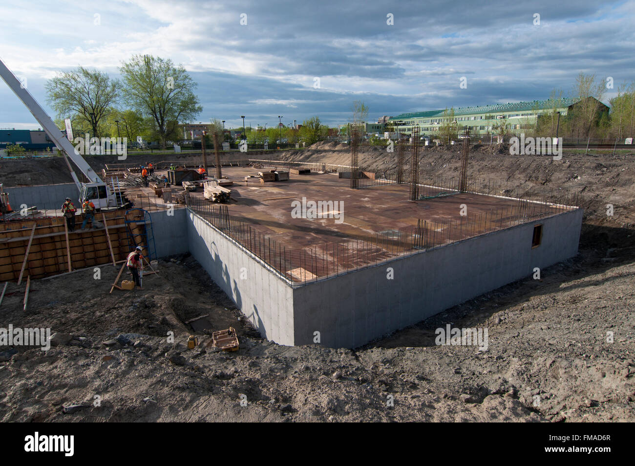 Building construction site Stock Photo - Alamy