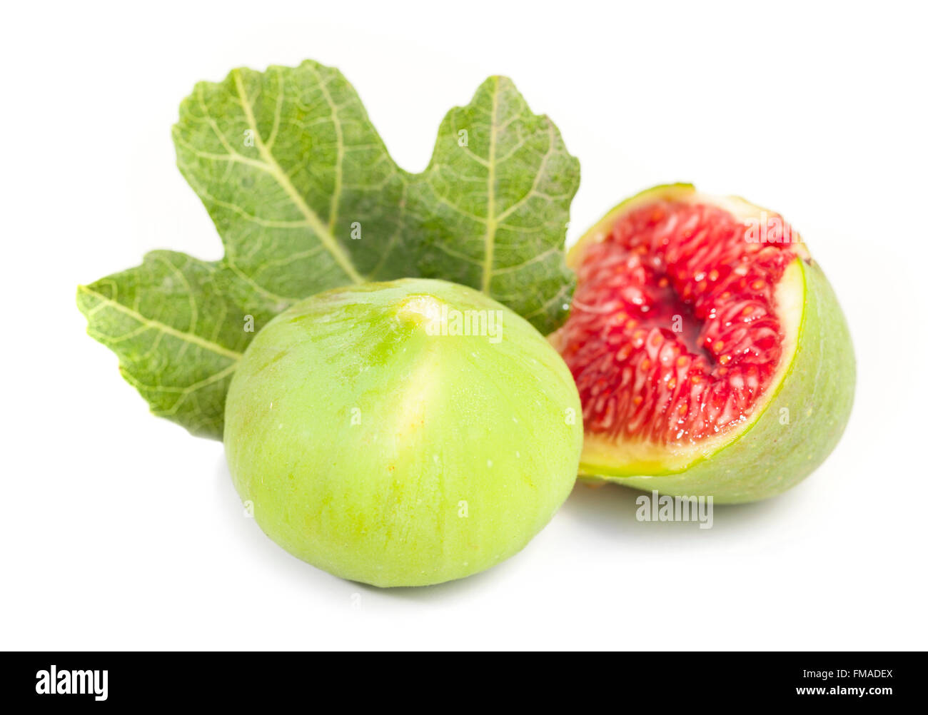 Fresh figs on white background Stock Photo - Alamy