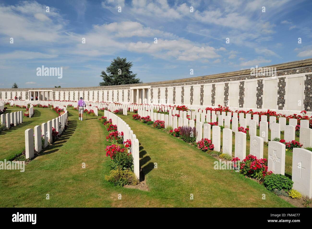 Belgium, West Flanders, Passchendaele, British military cemetery of ...