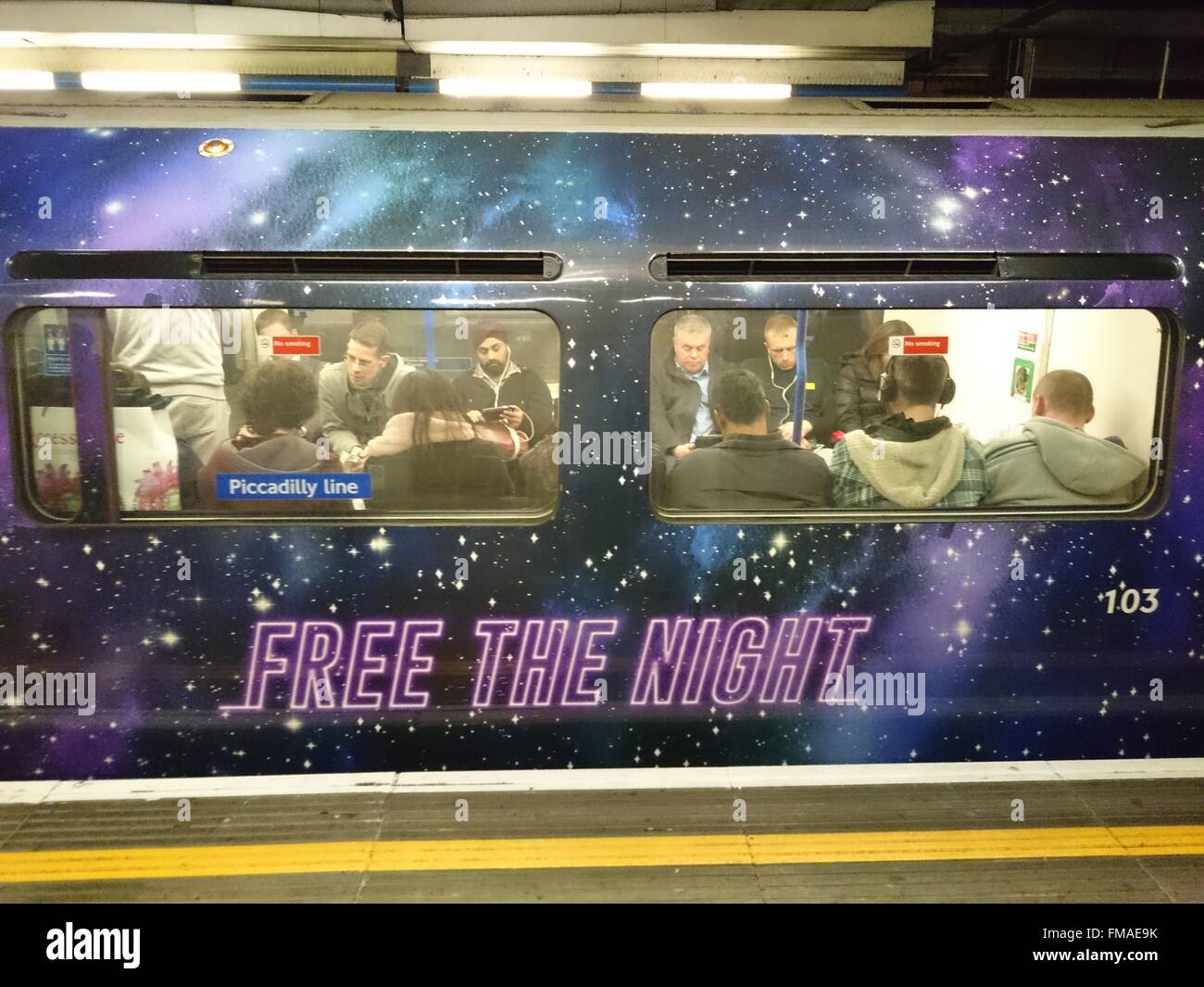 TFL (Transport for London) promotes Night tube service on Piccadilly ...
