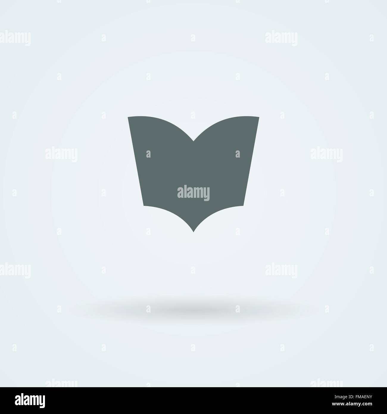 Simple vector open book icon Stock Vector Image & Art - Alamy