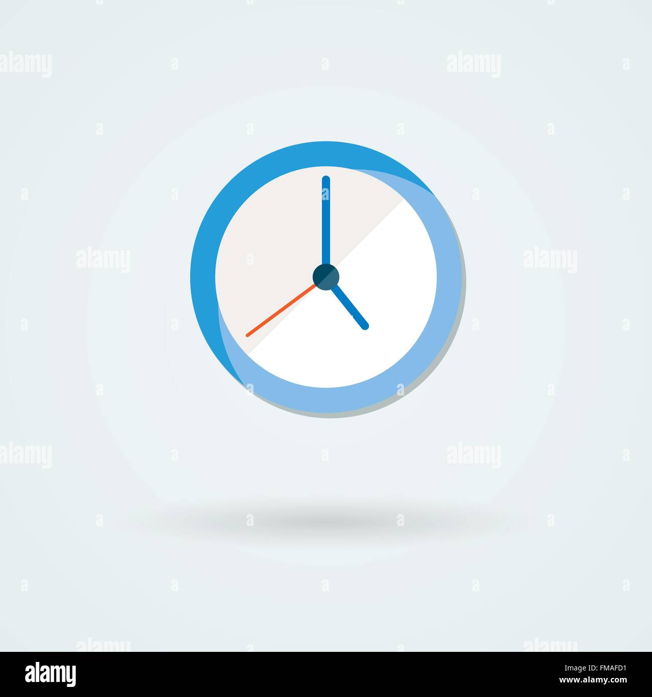 Flat clock icon. Simple vector illustration Stock Vector Image & Art ...