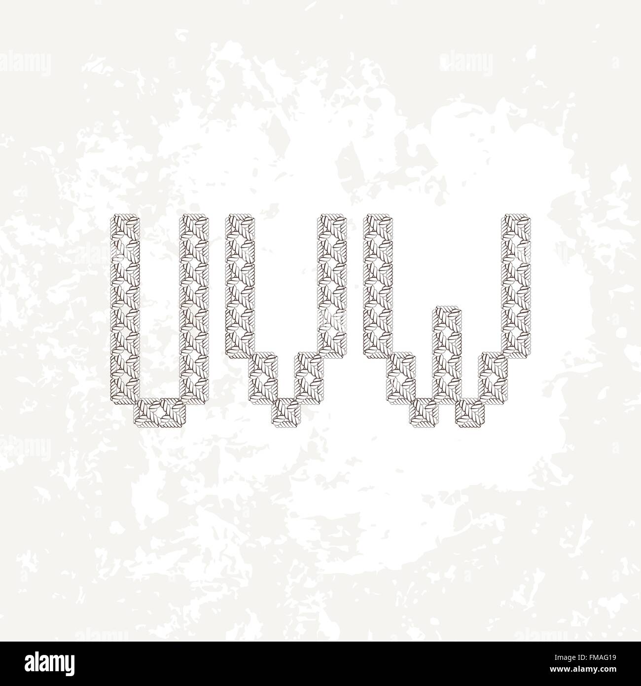 Embroidered Font Stock Vector Images - Alamy