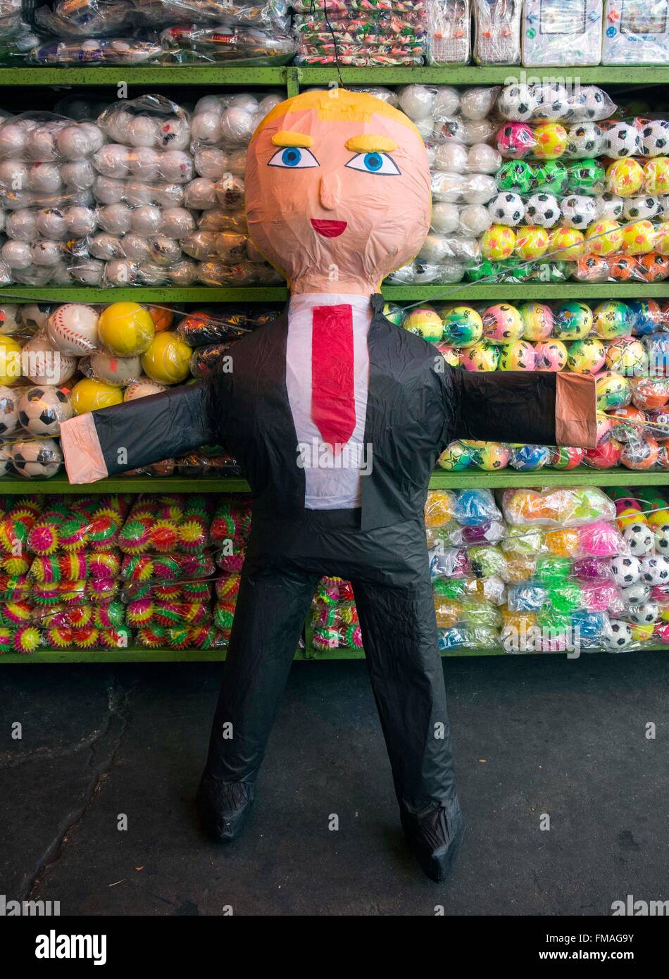 Los Angeles, California, USA. 11th Mar, 2016. A DONALD TRUMP pinata, a ...