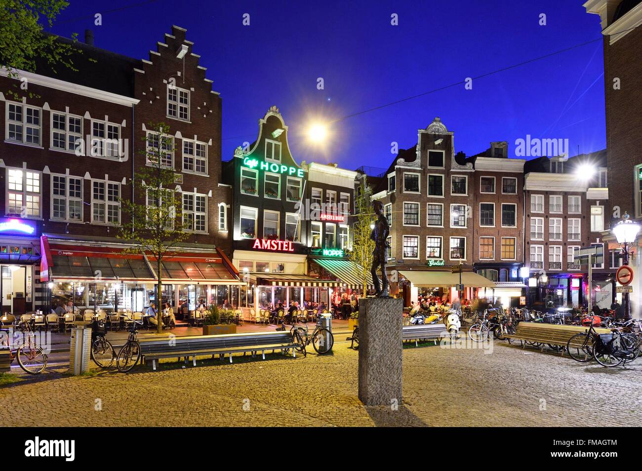 Netherlands, Northern Holland, Amsterdam, historical centre, Spui Stock ...
