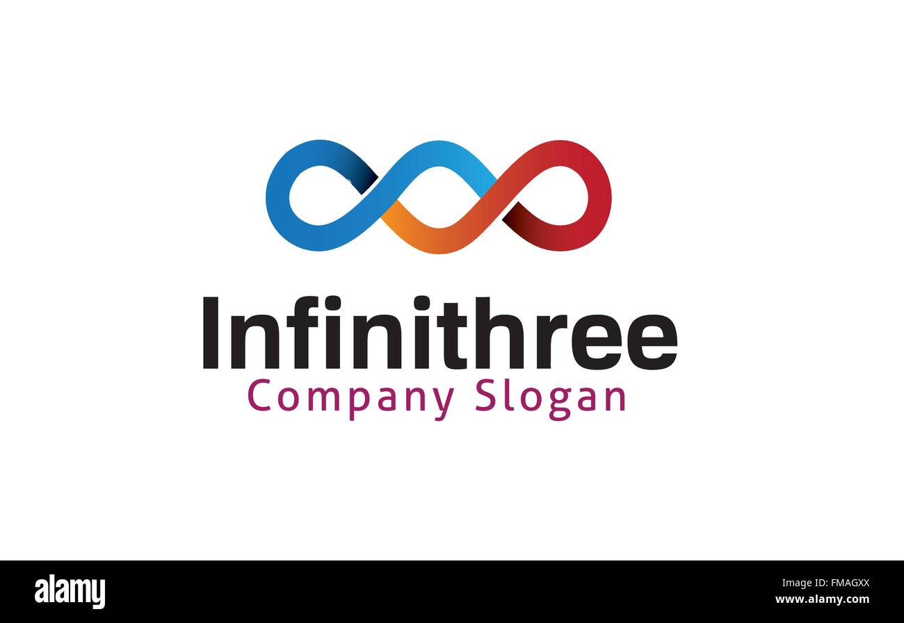 Infinity Three Design Illustration Stock Vector Image & Art - Alamy
