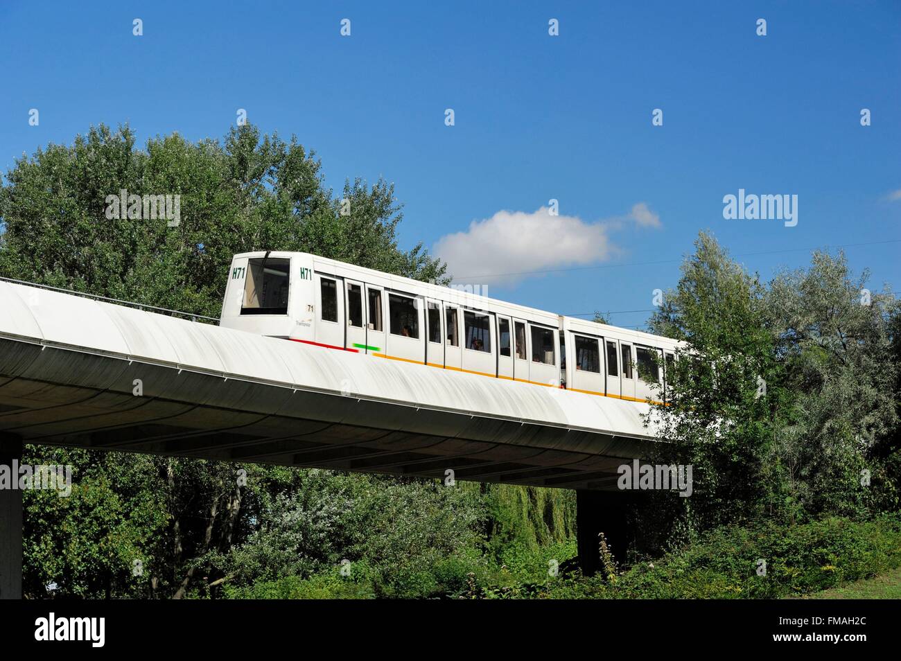 France, Nord (59), Villeneuve d'Ascq, Lille Metro (Lille Underground ...