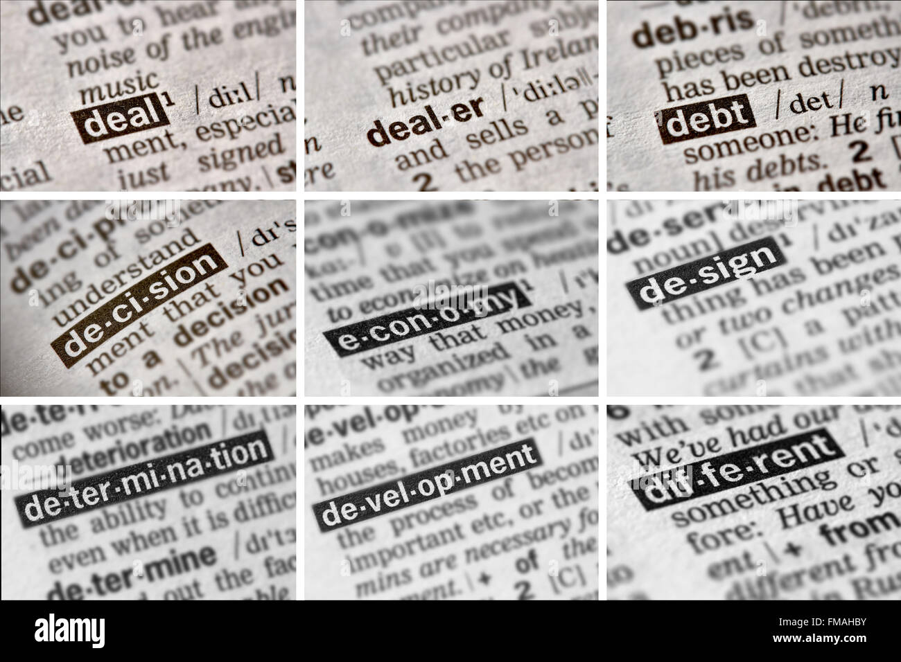 Business Finance Words in Dictionary Stock Photo - Alamy