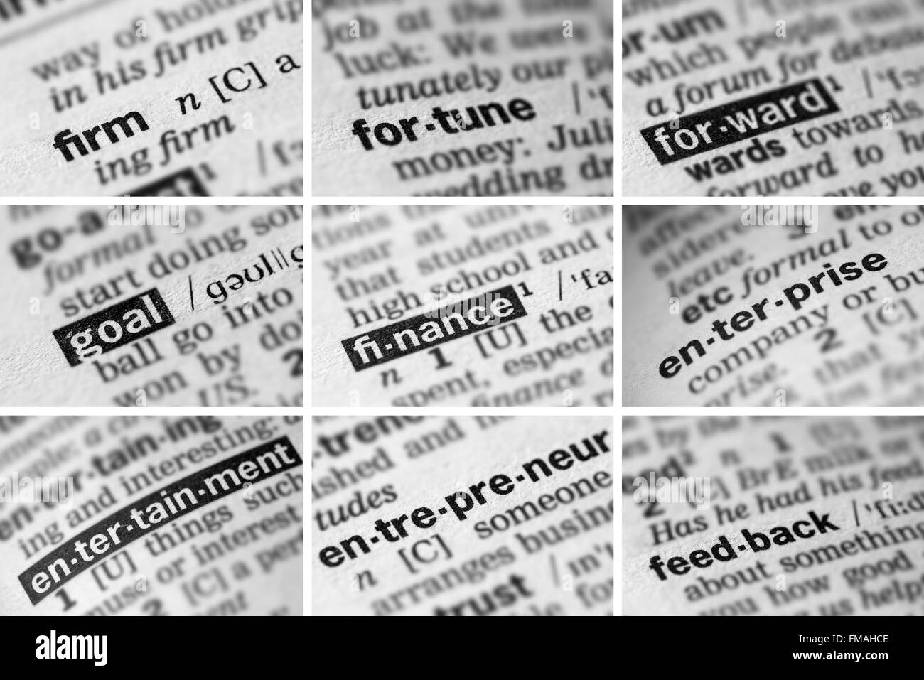 Finance words hi-res stock photography and images - Alamy