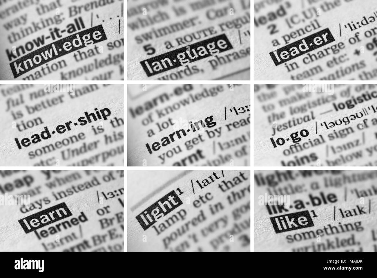 Learning logo Black and White Stock Photos & Images - Alamy