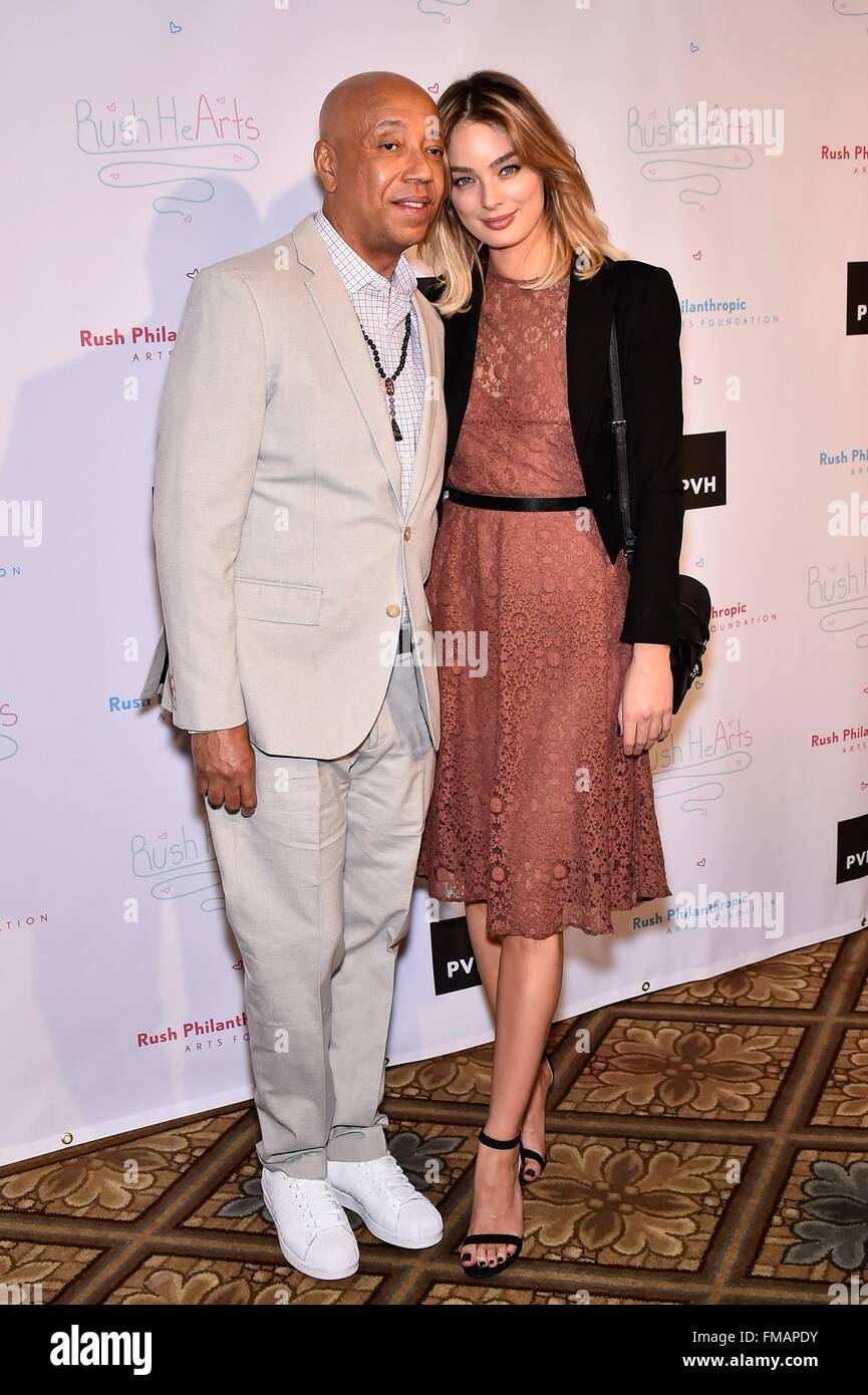 New York, NY, USA. 11th Mar, 2016. Russell Simmons, Lucy McIntosh at ...