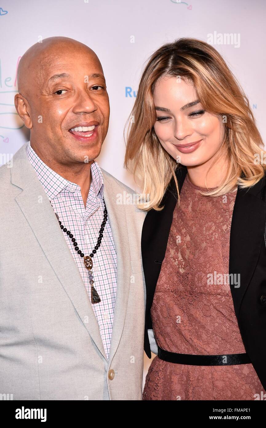 New York, NY, USA. 11th Mar, 2016. Russell Simmons, Lucy McIntosh at ...