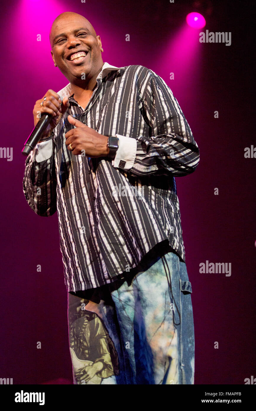 Milwaukee, Wisconsin, USA. 9th Mar, 2016. Singer HENRI BROWN performs ...