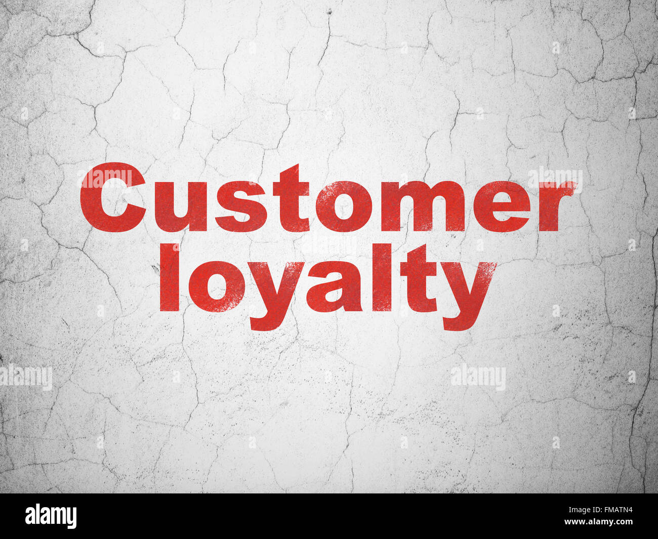Marketing concept: Customer Loyalty on wall background Stock Photo - Alamy