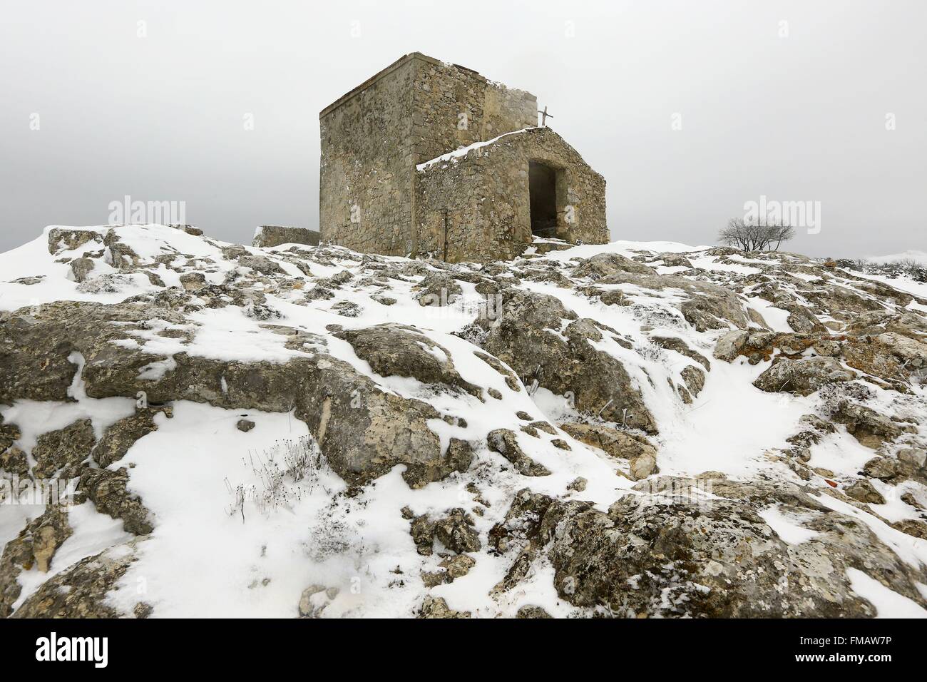 France, Var, Provence Verte, La Sainte Baume Massif, the Saint Pilon ...