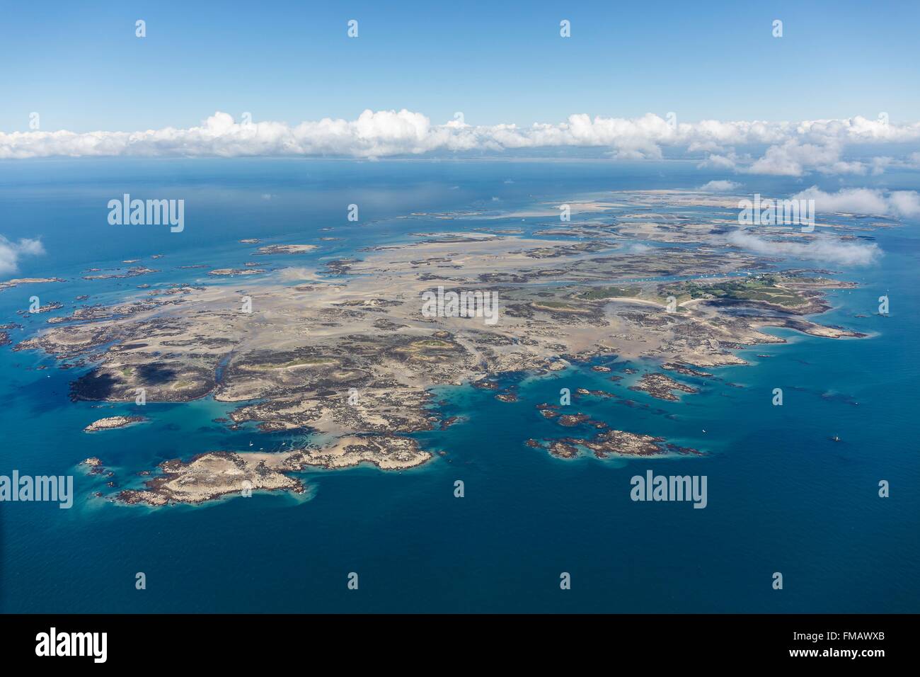 France, Manche, Chausey islands (aerial view Stock Photo - Alamy