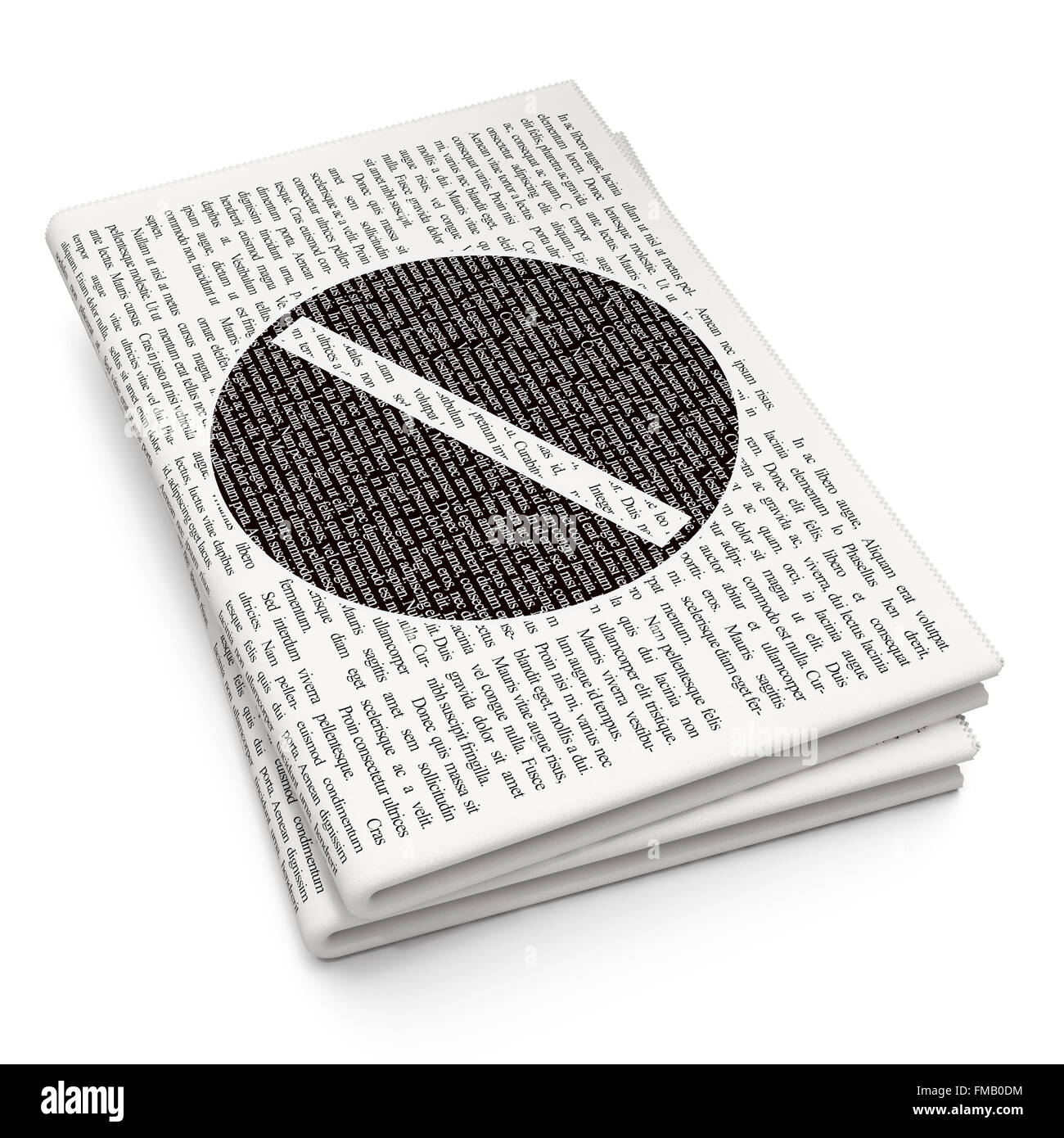 Health concept: Pill on Newspaper background Stock Photo - Alamy