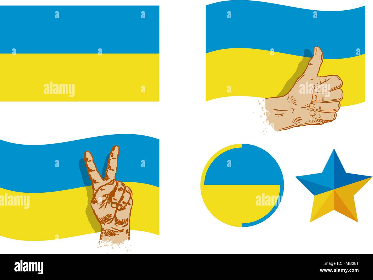 Ukraine flag icons set. vector illustration Stock Vector Image & Art ...