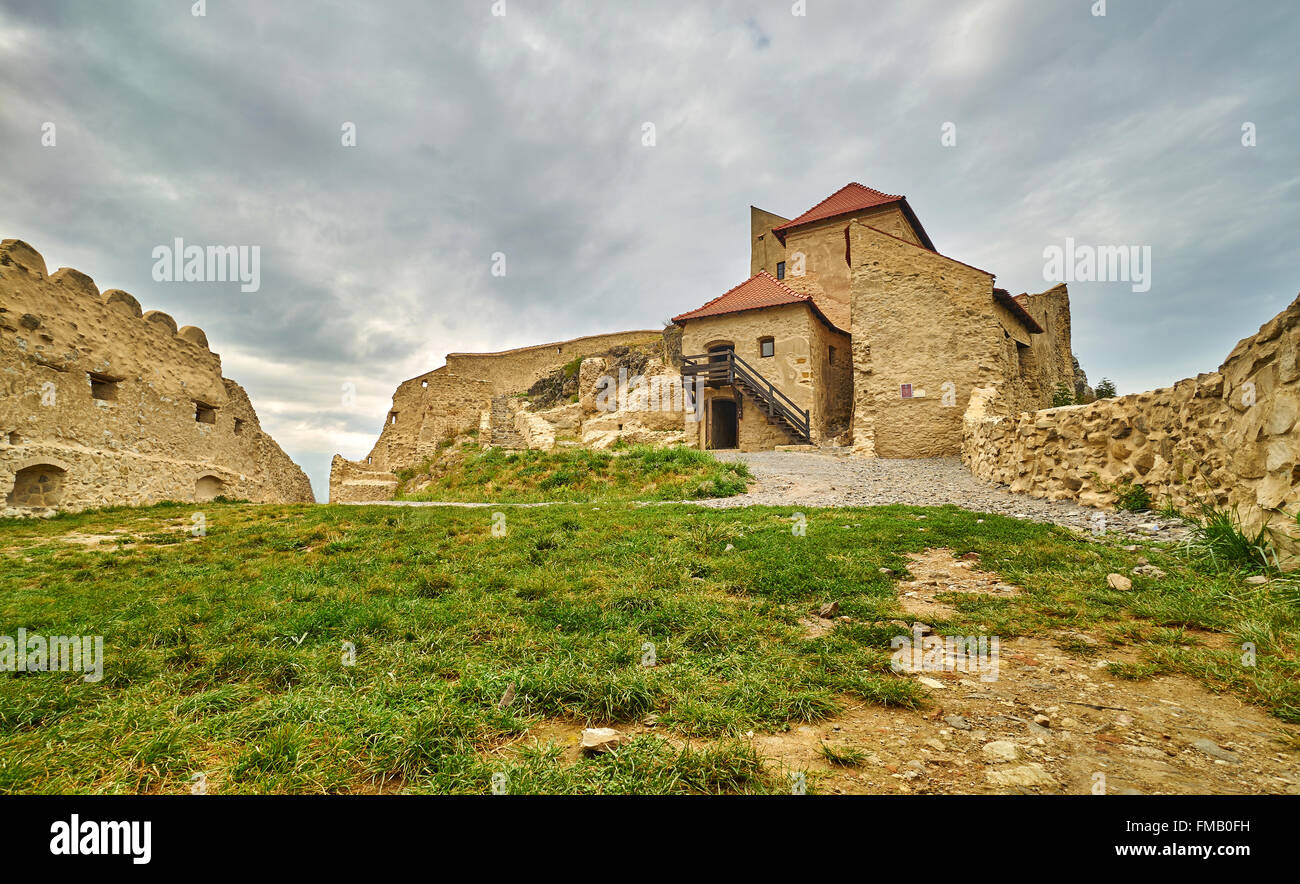 Rupea Medieval Fortress in Transylvania, Romania Stock Photo - Alamy