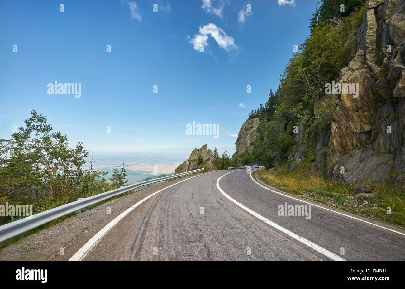Mountain Road Landscape Stock Photo - Alamy