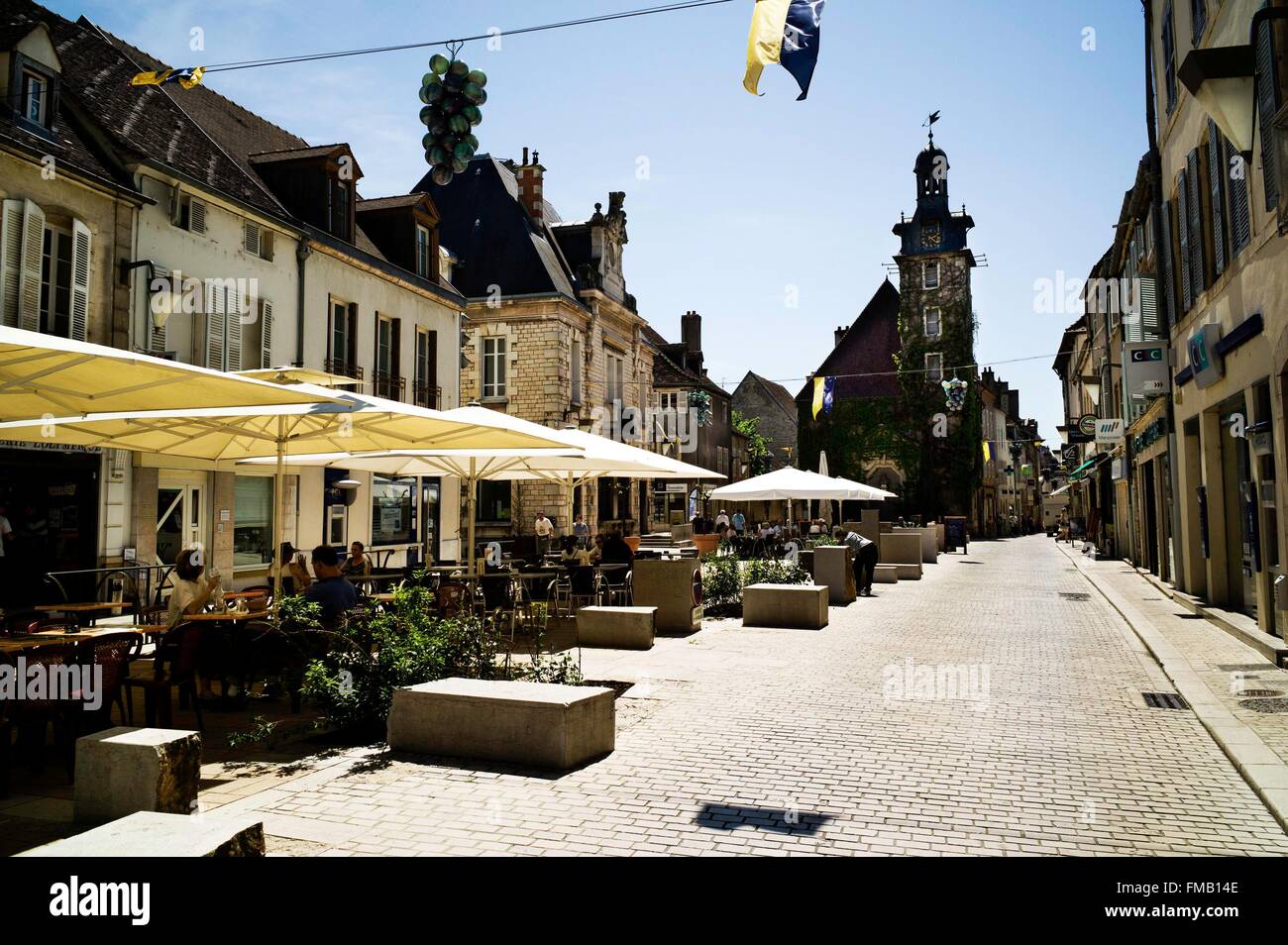 France, Cote d'Or, Nuits Saint Georges, the tourist route of the Grands ...