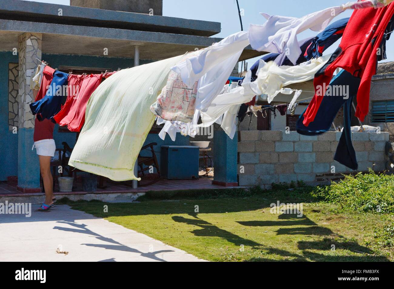 Laundry drying hi-res stock photography and images - Alamy