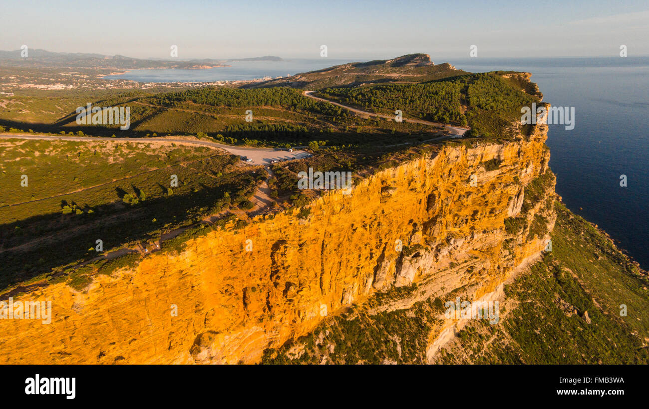 France, Bouches du Rhône, Cassis, the Calanques National Park, Cape ...