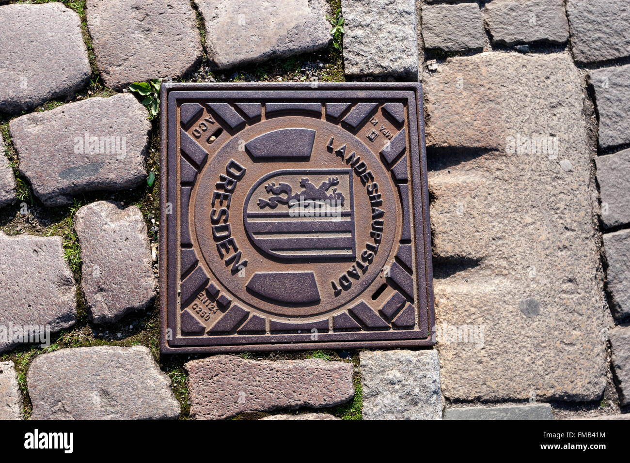 Manhole cover in dresden hi-res stock photography and images - Alamy