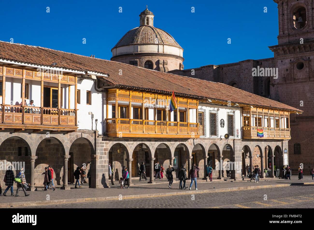 Peru, Cusco Province, Cusco, listed as World Heritage by UNESCO, Plaza ...