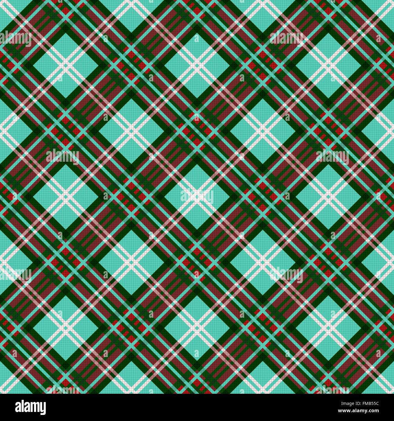 Seamless diagonal vector contrast colorful pattern mainly in turquoise ...