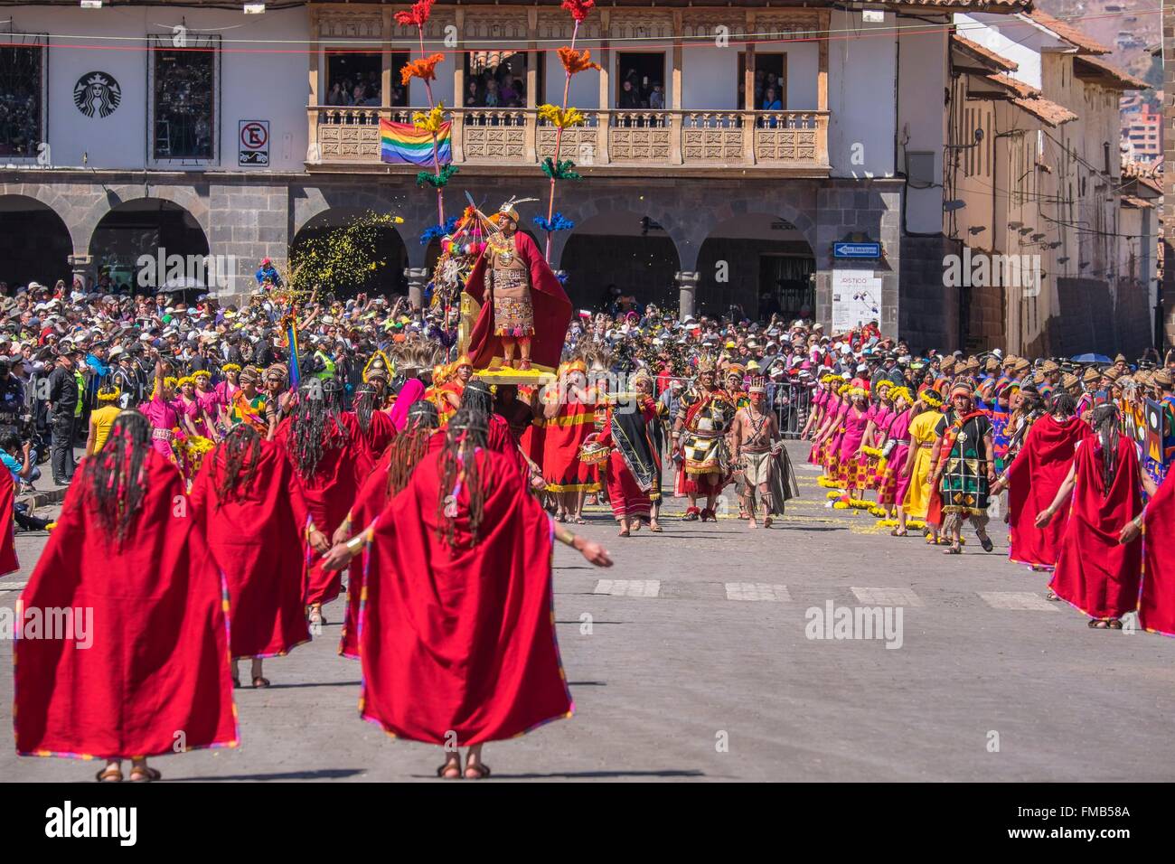 Peru, Cusco Province, Cusco, listed as World Heritage by UNESCO, Inti ...