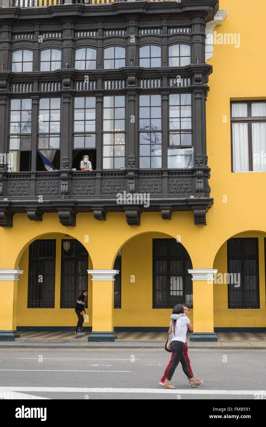 Peru, Lima, the historic centre (listed as World Heritage by UNESCO ...