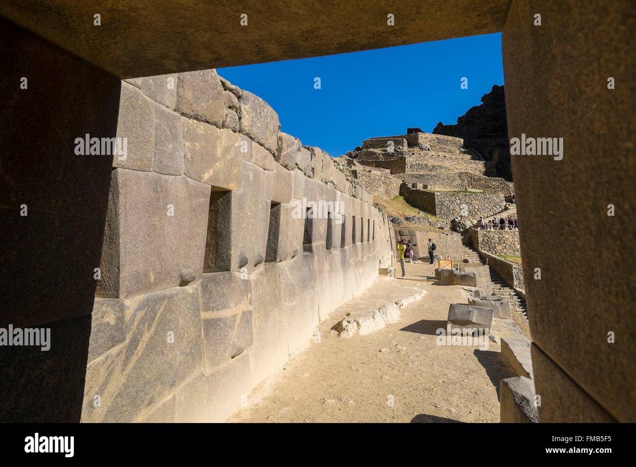 Peru, Cusco Province, Incas Sacred Valley, Ollantaytambo, ruins of the ...