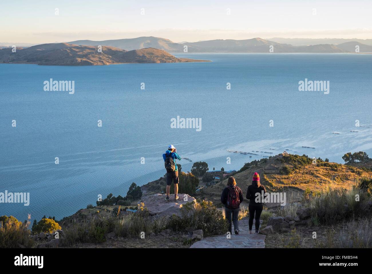Peru, Puno Province, Titicaca lake, Capachica peninsula, Llachon ...