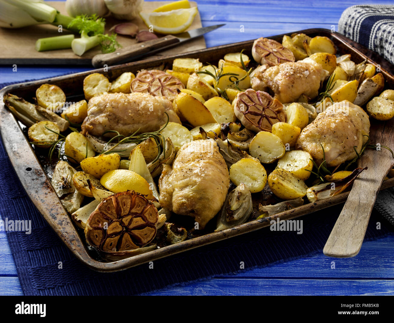 Sauteed chicken thighs hi-res stock photography and images - Alamy